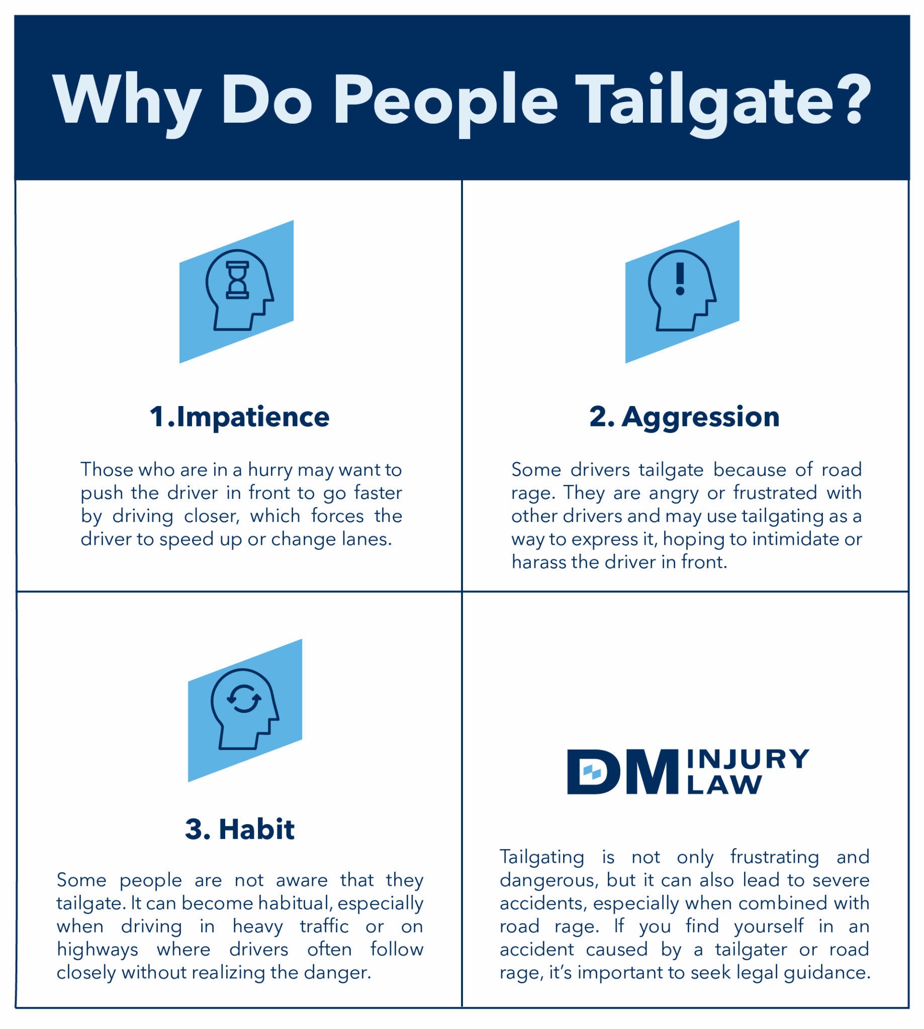 How to Handle Tailgating Drivers - DM Injury Law